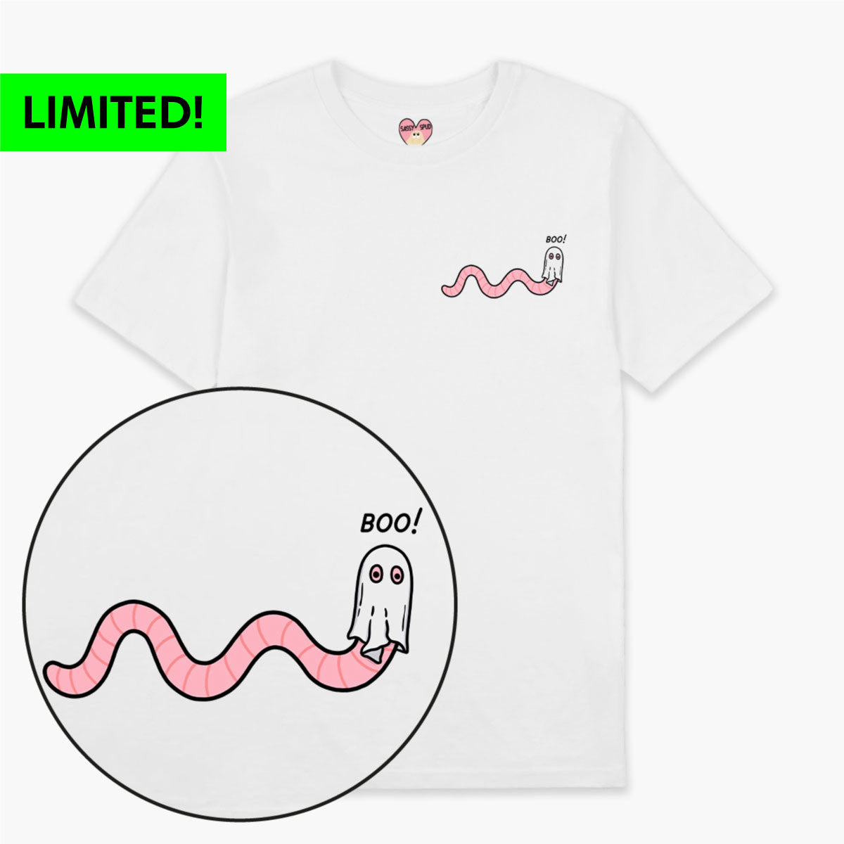 LIMITED EDITION: Ghosty Worm Halloween T-Shirt (Unisex) | Sassy Spud